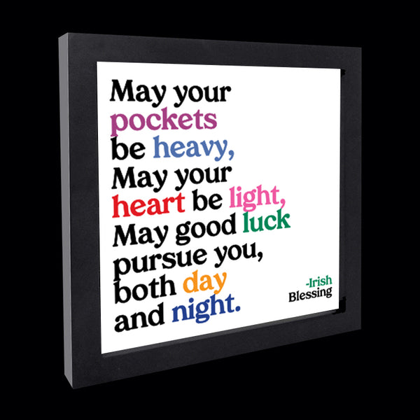 "may your pockets be heavy" card – quotable