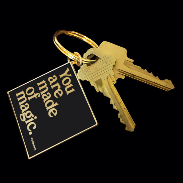 "made of magic" keychain – quotable