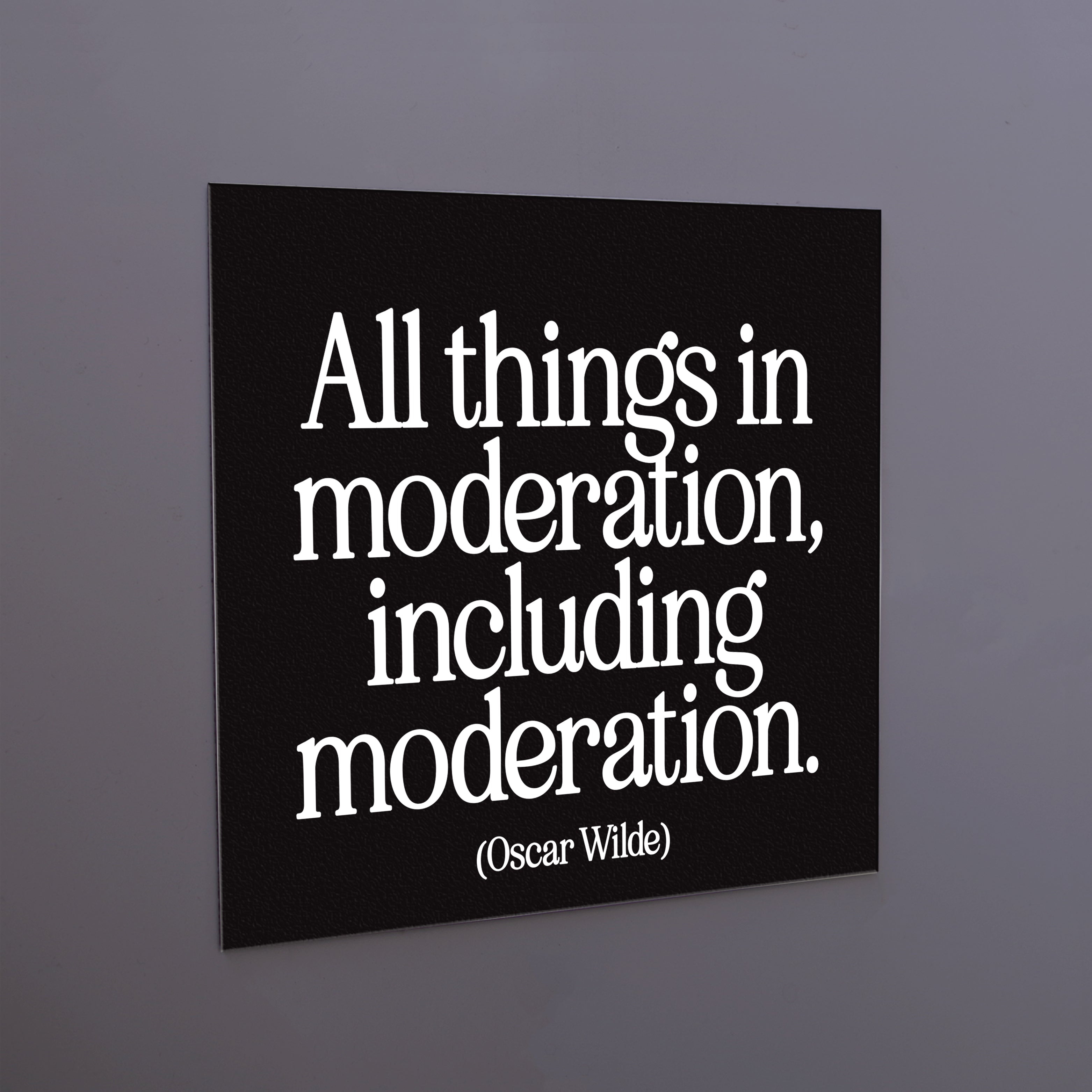 "things in moderation" magnet – quotable