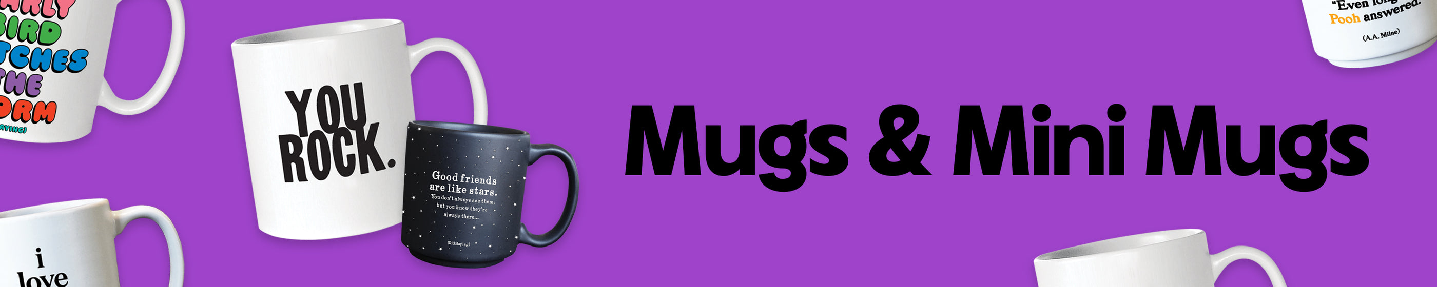 mugs and mini mugs
